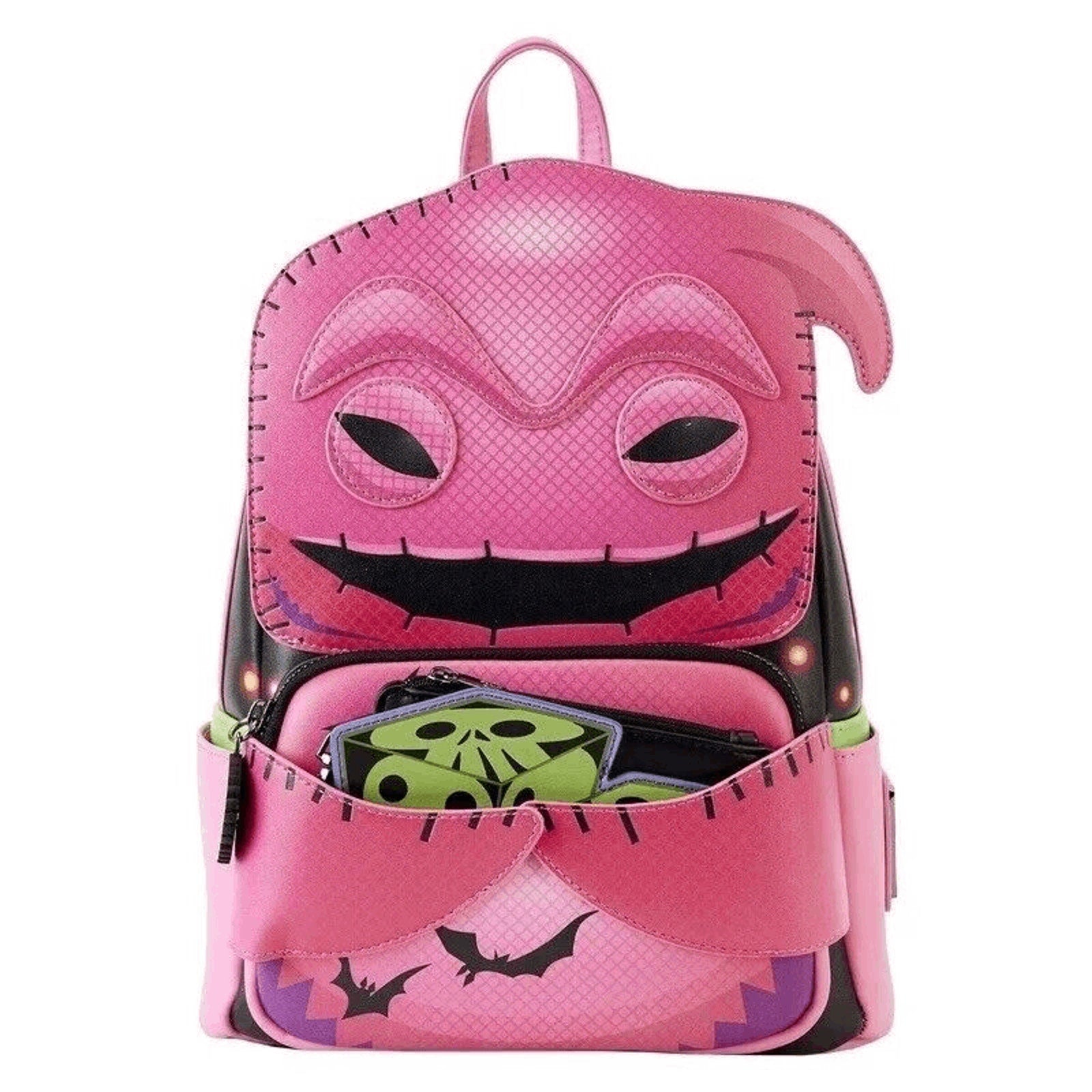Loungefly Disney Nightmare Christmas Oogie Boogie Neon Pink NYCC Backp ...